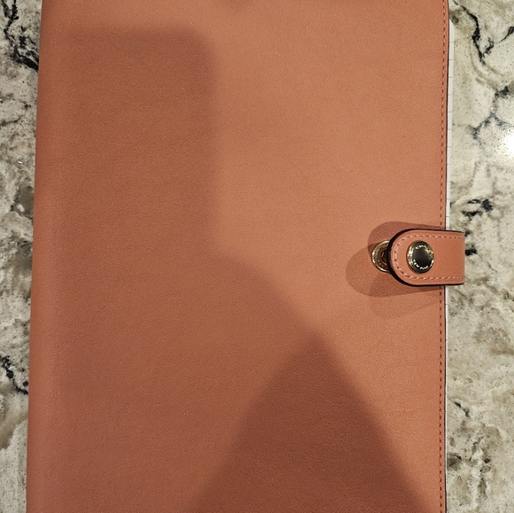 Coach | Office | Coach Leather Notebook Pink | Poshmark